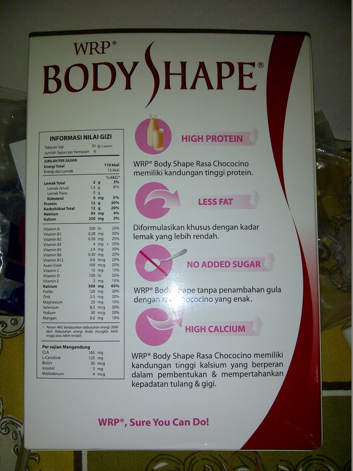 GOOD LUCK LADIES: Review WRP Body Shape Protein Shake