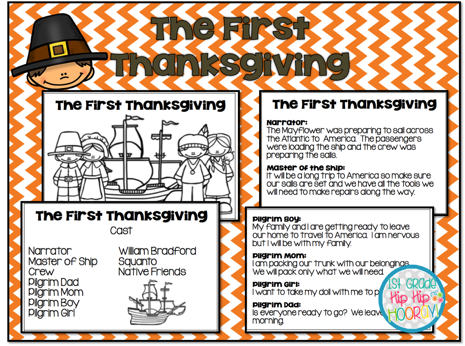 1st Grade Hip Hip Hooray The First Thanksgiving Reader s Theater 1st Grade Hip Hip Hooray The First Thanksgiving Reader s Theater