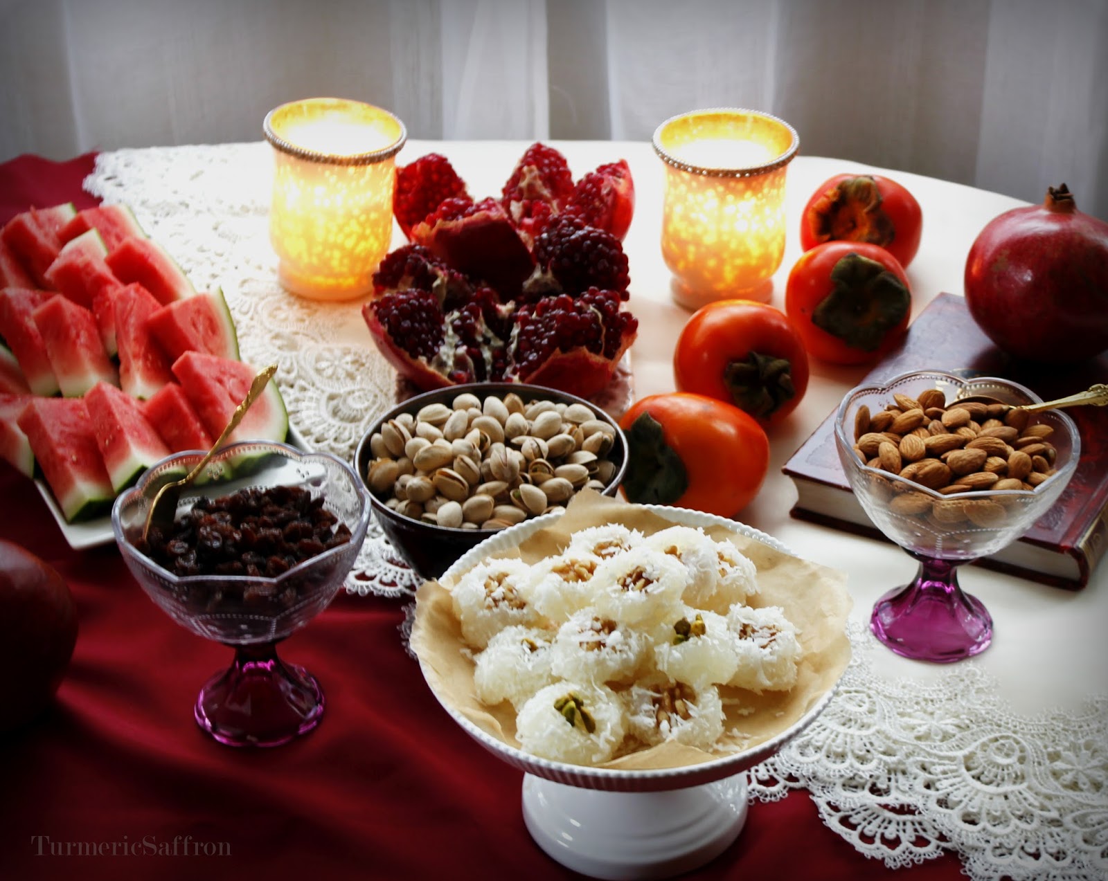 Turmeric & Saffron: Shab-e Yalda 2014: Baslogh Recipe to Celebrate the ...
