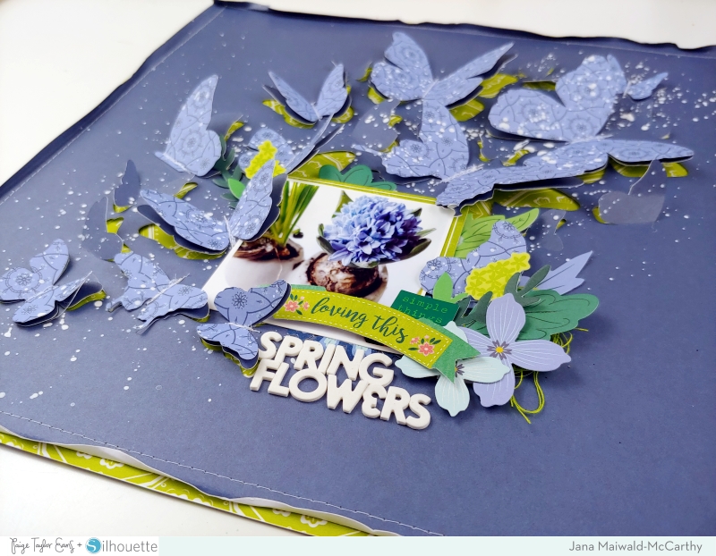 Spring Flowers Layout by Jana Maiwald-McCarthy | Paige Taylor Evans