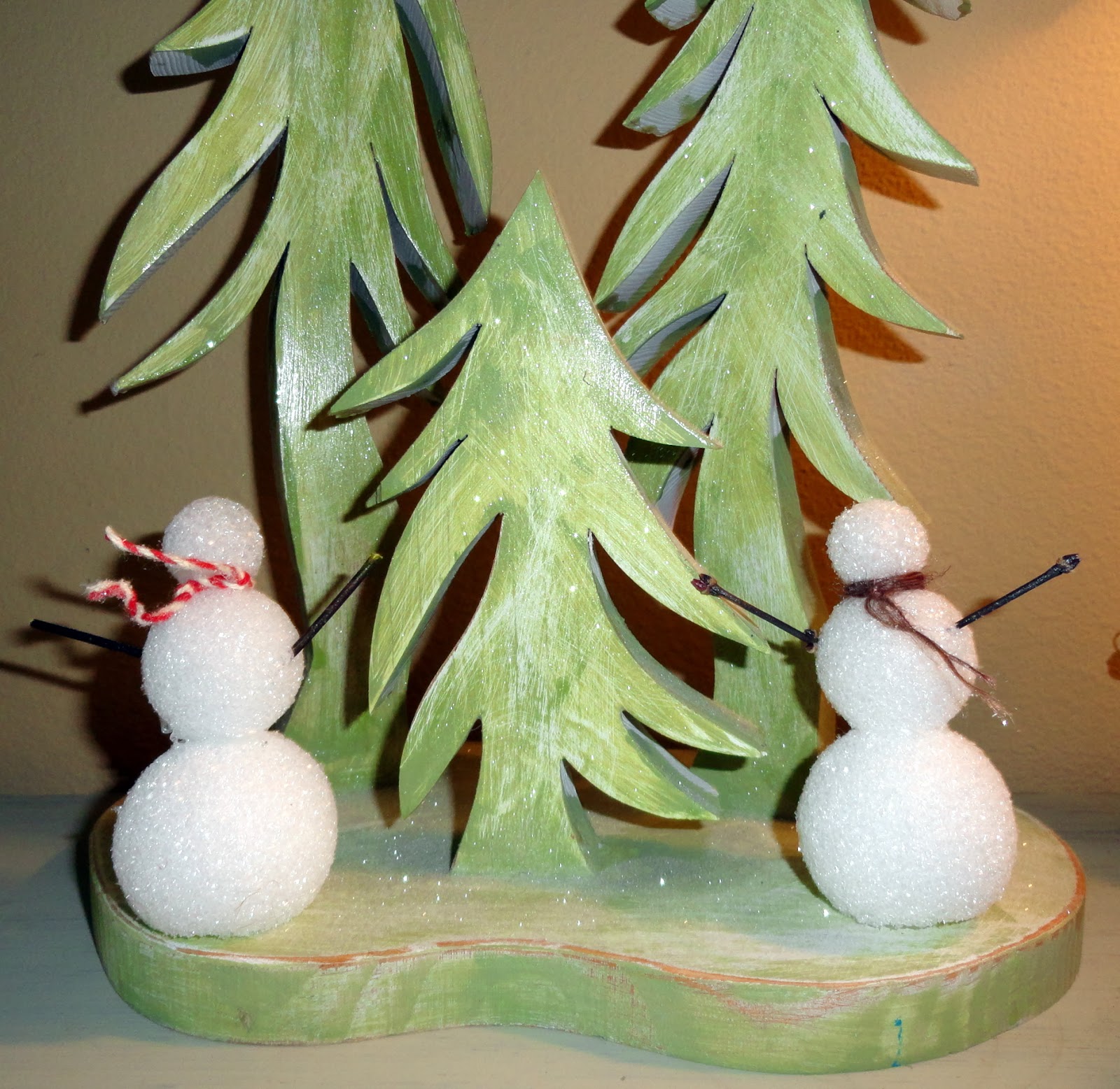 Styrofoam ball snowmen