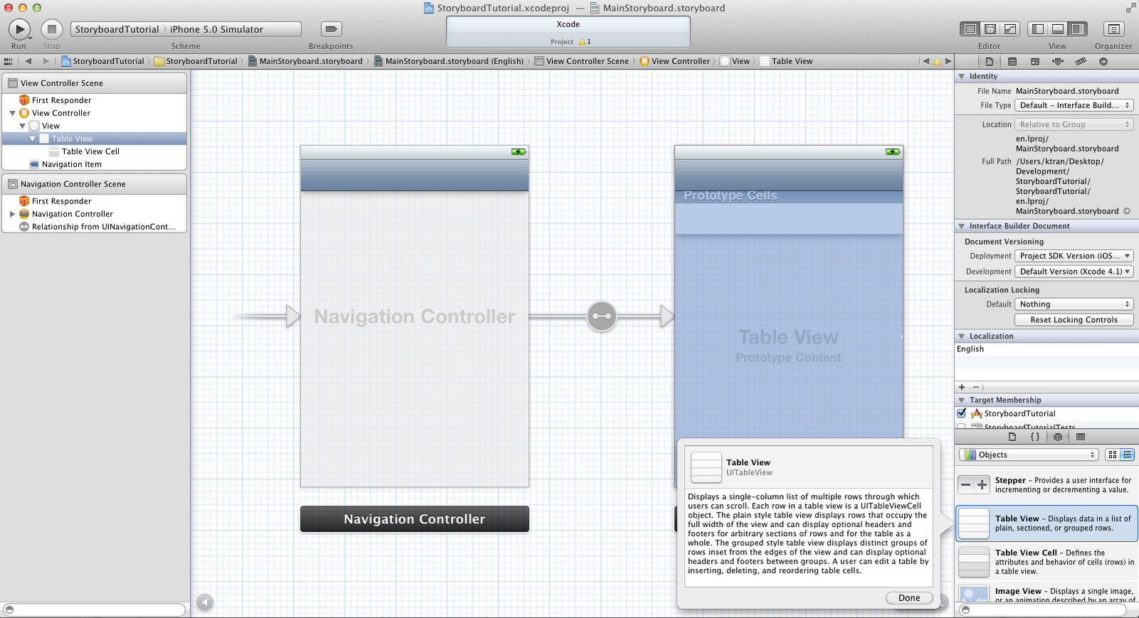 Kurry Tran S Blog Ios 5 Storyboard And Uitableviews Tutorial
