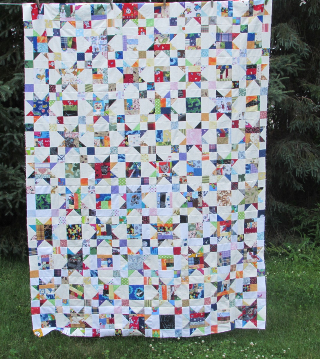 At the Corner of Scraps and Quilts : A Flimsy in Flannel