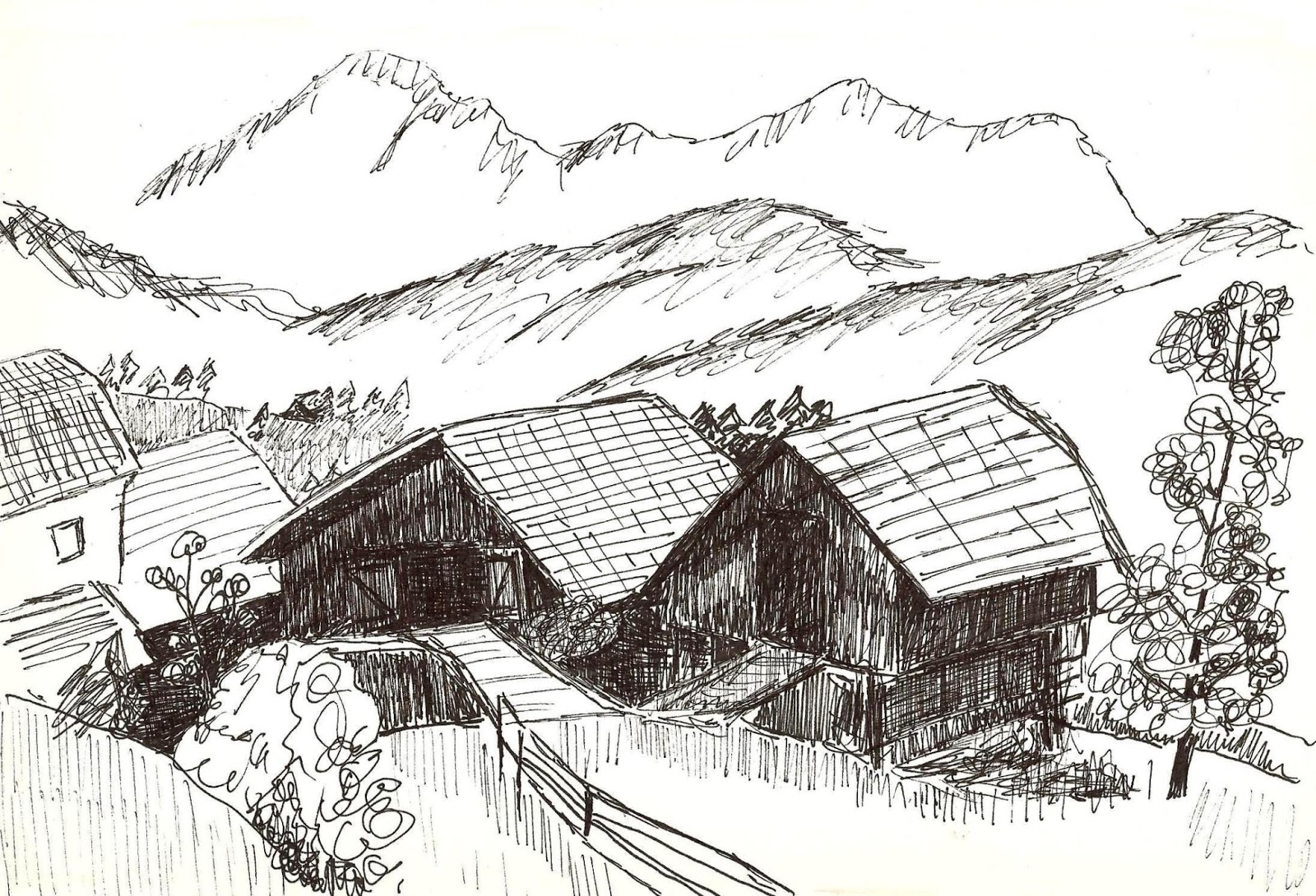 Mountain Pictures: Mountains Sketch