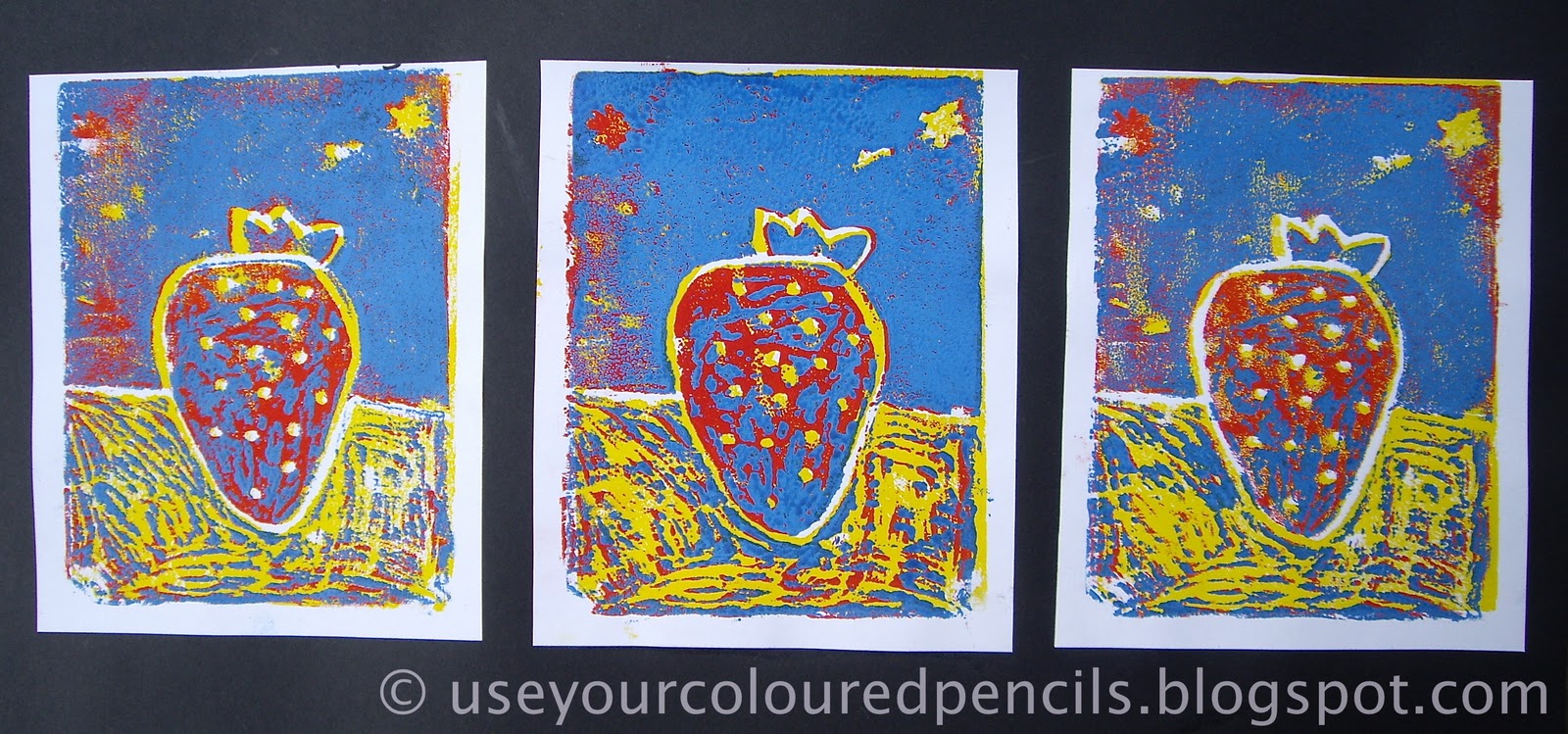 Use Your Coloured Pencils: Foam Reduction Prints