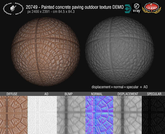 New Seamless Textures Concrete Painted Paving Outdoor & Maps - Great ...