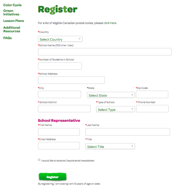 The Library Voice: Crayola Colorcycle...A Place For Our Old Markers ...