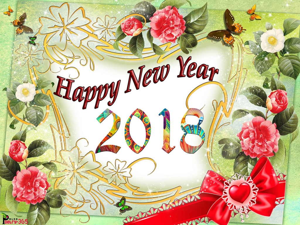 Wishes and Poetry: 2018 Happy New Year Image and Different Frames