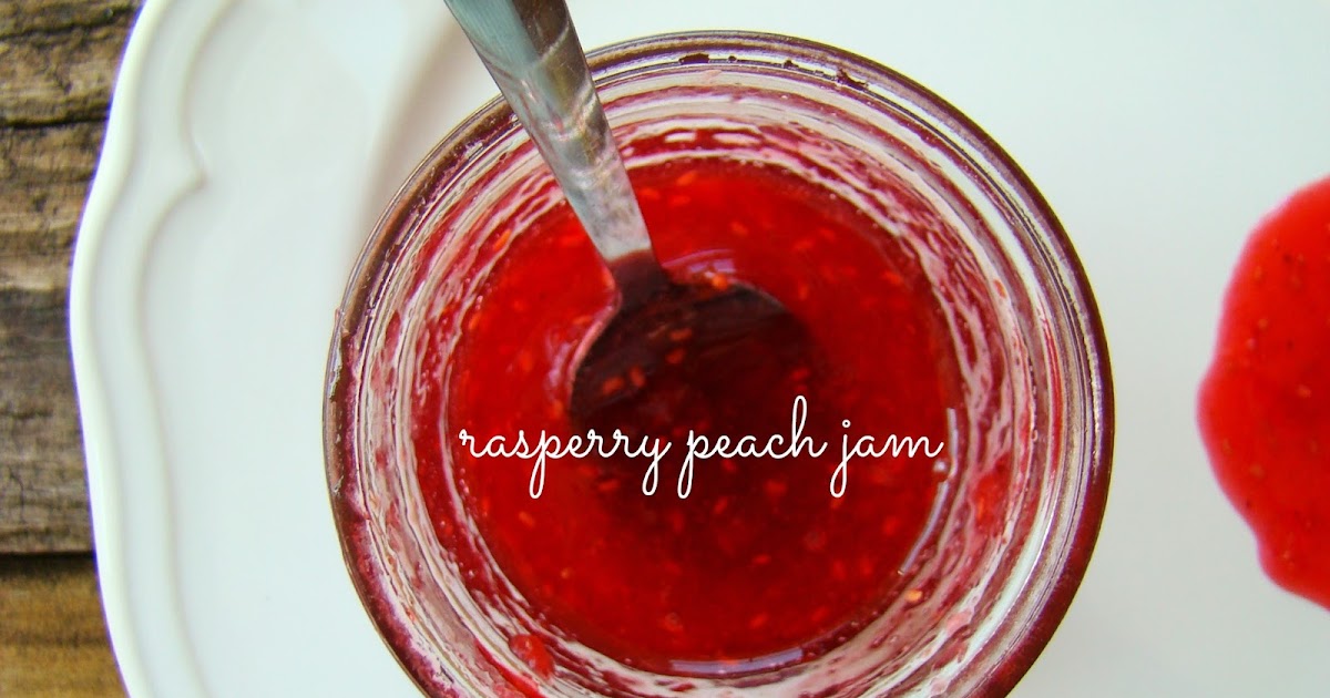 Raspberry peach jam