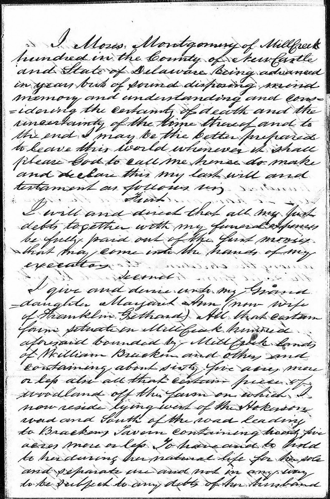 The Mill Creek Hundred History Blog: Montgomery Follow-Up with New ...