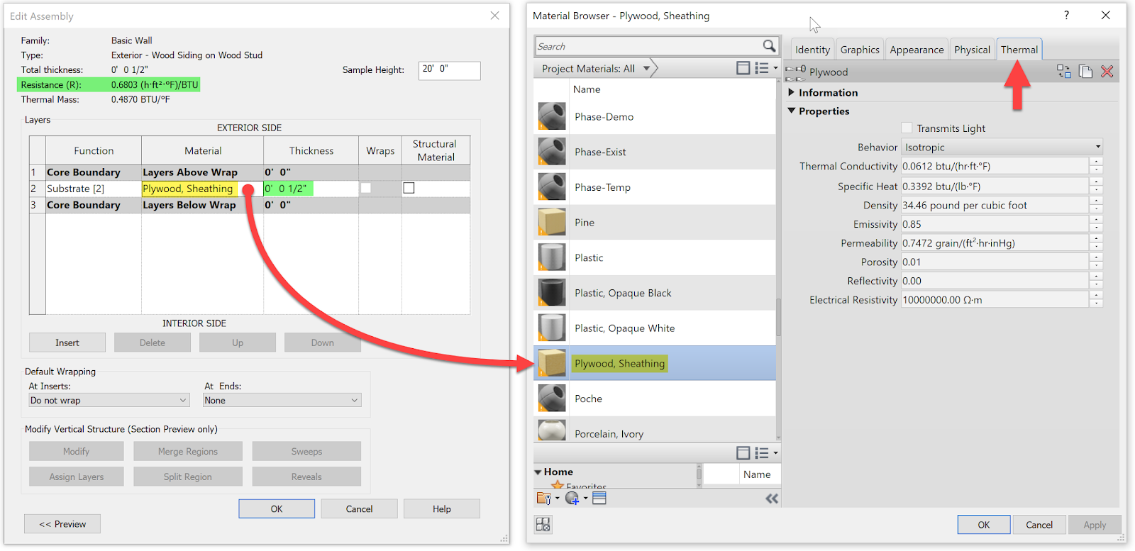 BIM Chapters: Thermal Resistance in Revit plus Related ArchDaily Article