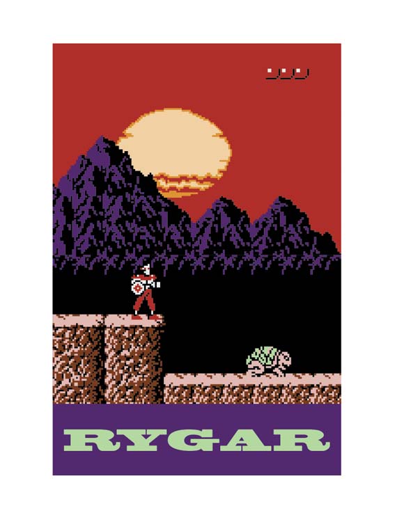 It's About Art and Design: 8 Bit Rygar Poster
