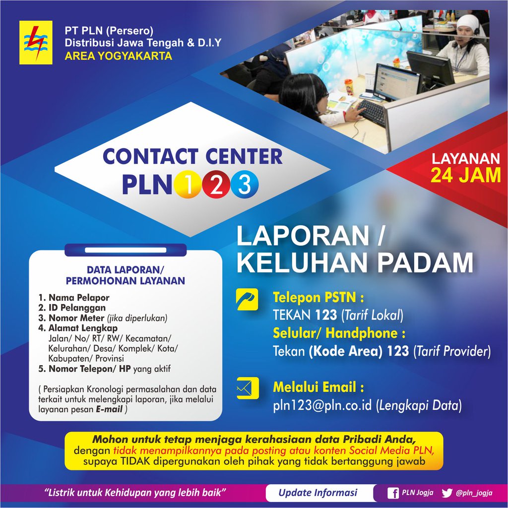 Sekilas Infoo (sajian informasi): Contact Center PLN 123