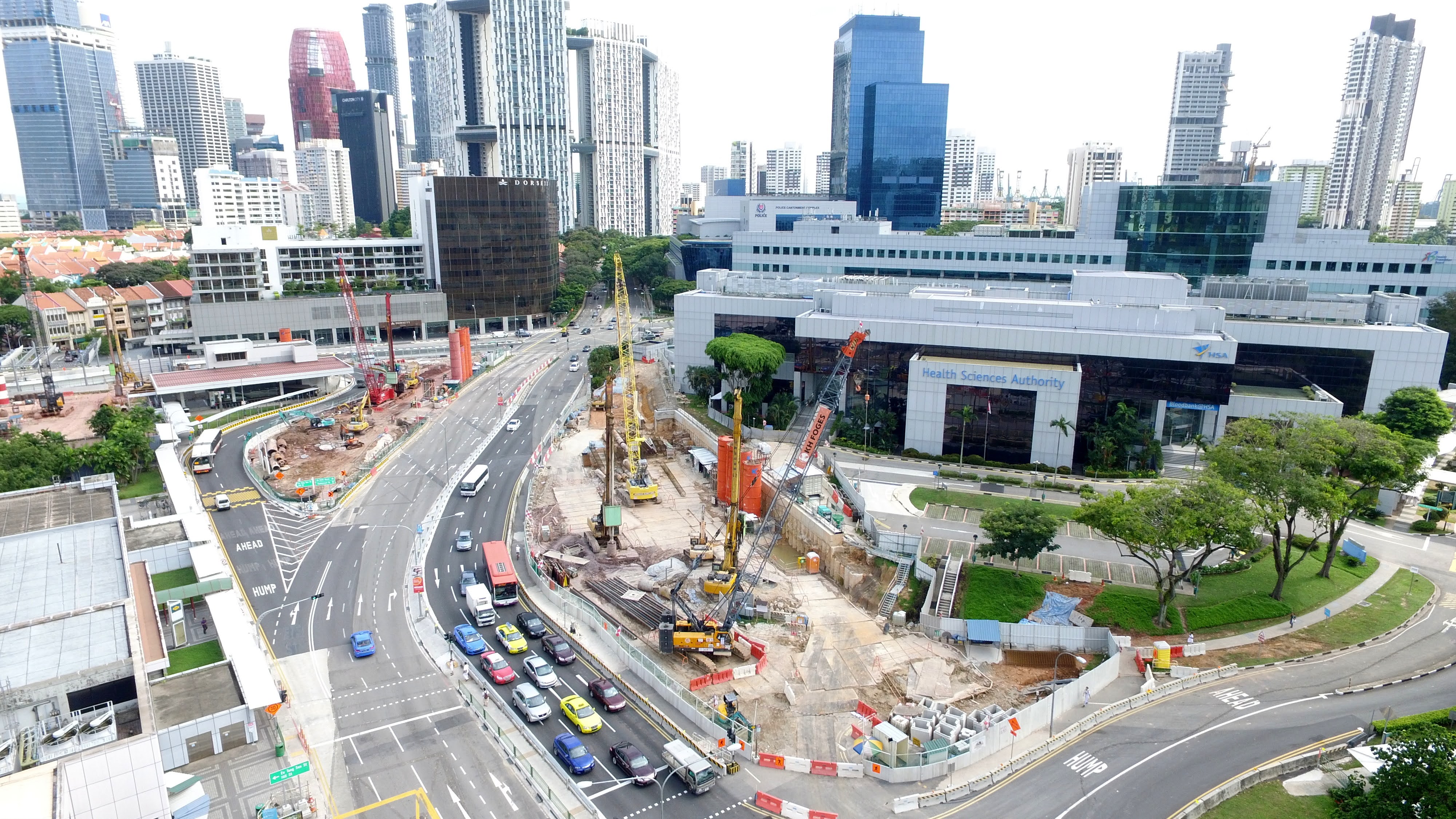 Thomson Line Construction: Outram Park D-walls (II)