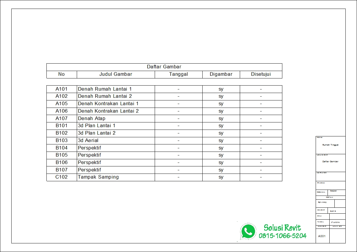 Belajar Revit : Contoh Desain Rumah Menggunakan Revit - 3 ~ Kursus ...