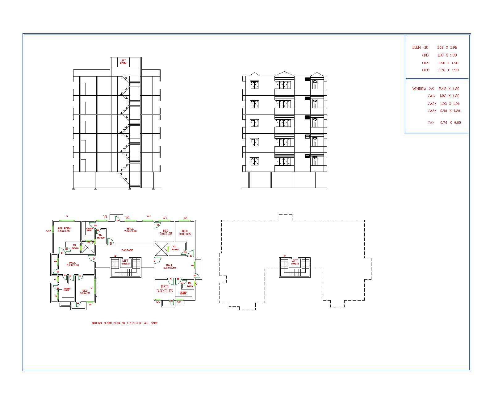 Ansari Architecture Designer Building Drafting & Designing: 2D Plan View