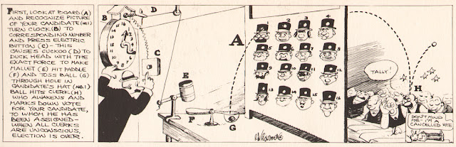 Screwball Comics: A Rube Goldberg Machine For Voting - Election Special