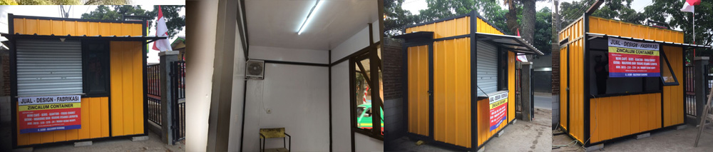 Spandek container buat warung pinggiran - Bandung Container ...