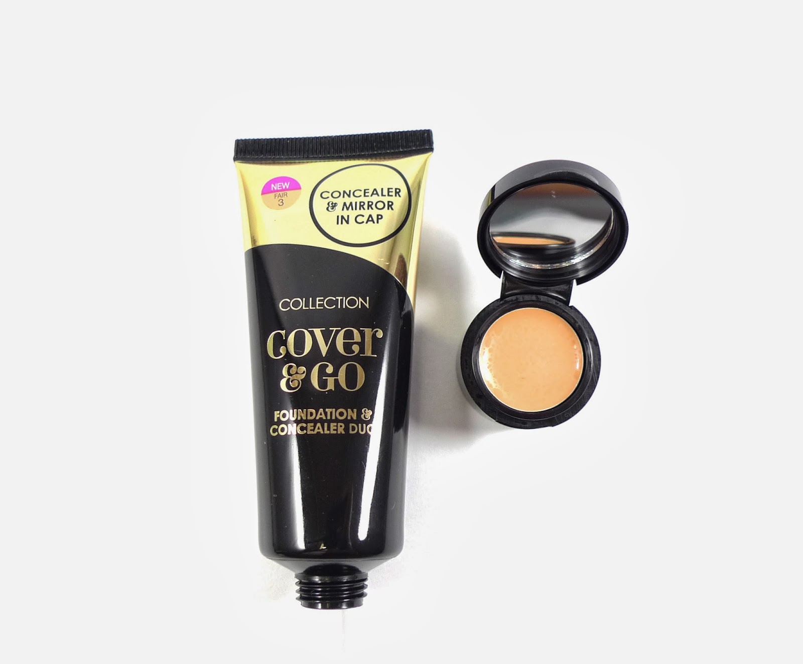 Collection Cosmetics Cover And Go Concealer and Foundation Duo in Fair ...