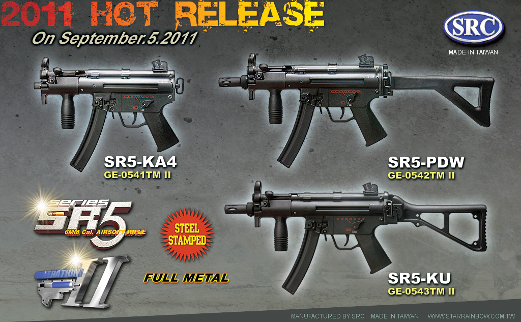 SRC 最新 GBB 及 AEG 系列!! ~ 鎗街 Gun Street 香港一站式Wargame、氣鎗及裝備資訊站。