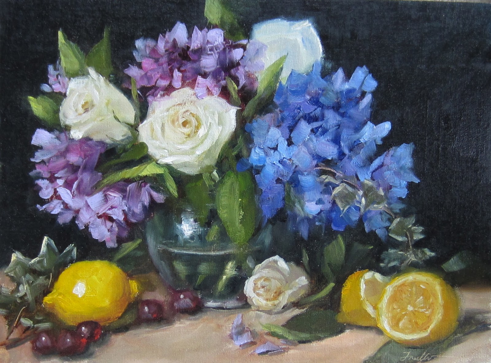 Pat Fiorello - Art Elevates Life: Hydrangeas and White Roses