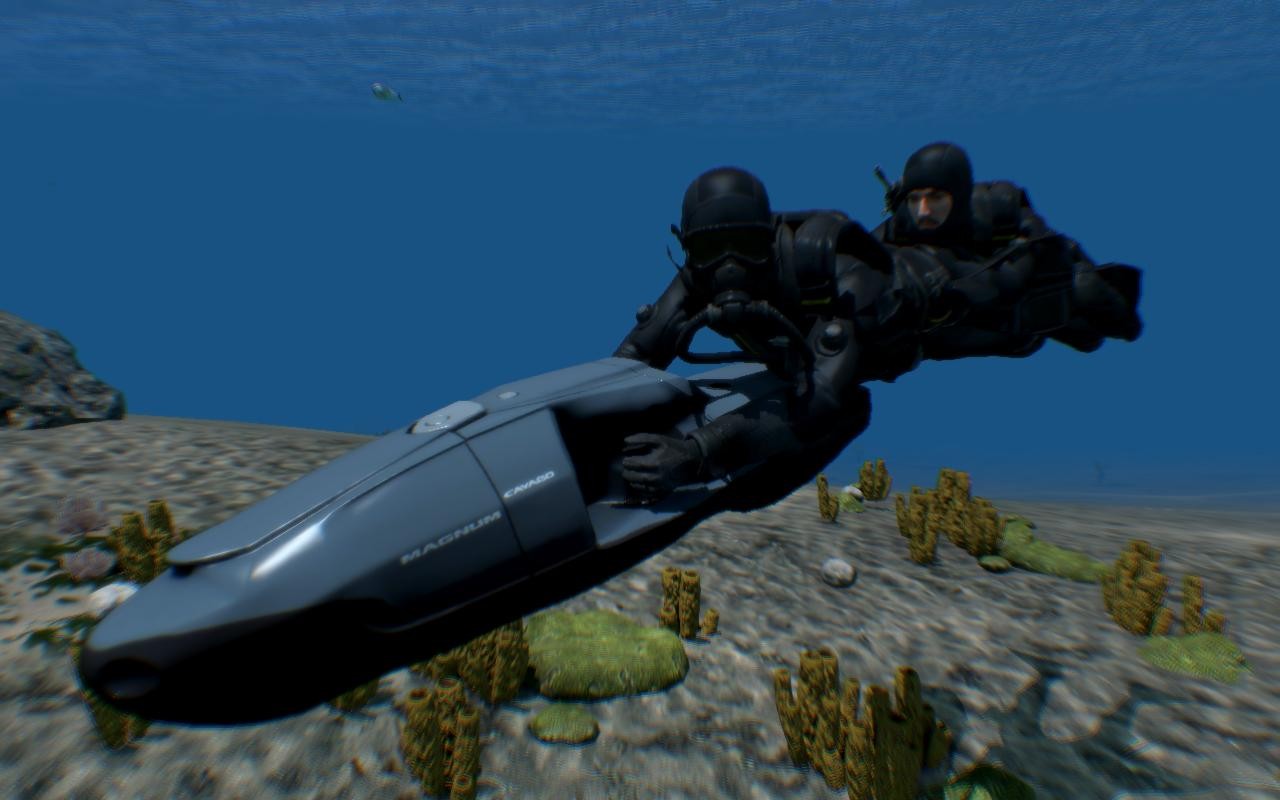小型で 2 人まで乗れる Arma 3 用の潜水艇 SEABOB MAGNUM WATER SHADOW 730 アドオン | 弱者の日記 ...
