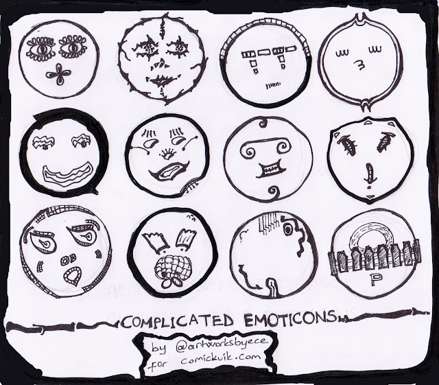 Artworks by Ece : Complicated emoticons