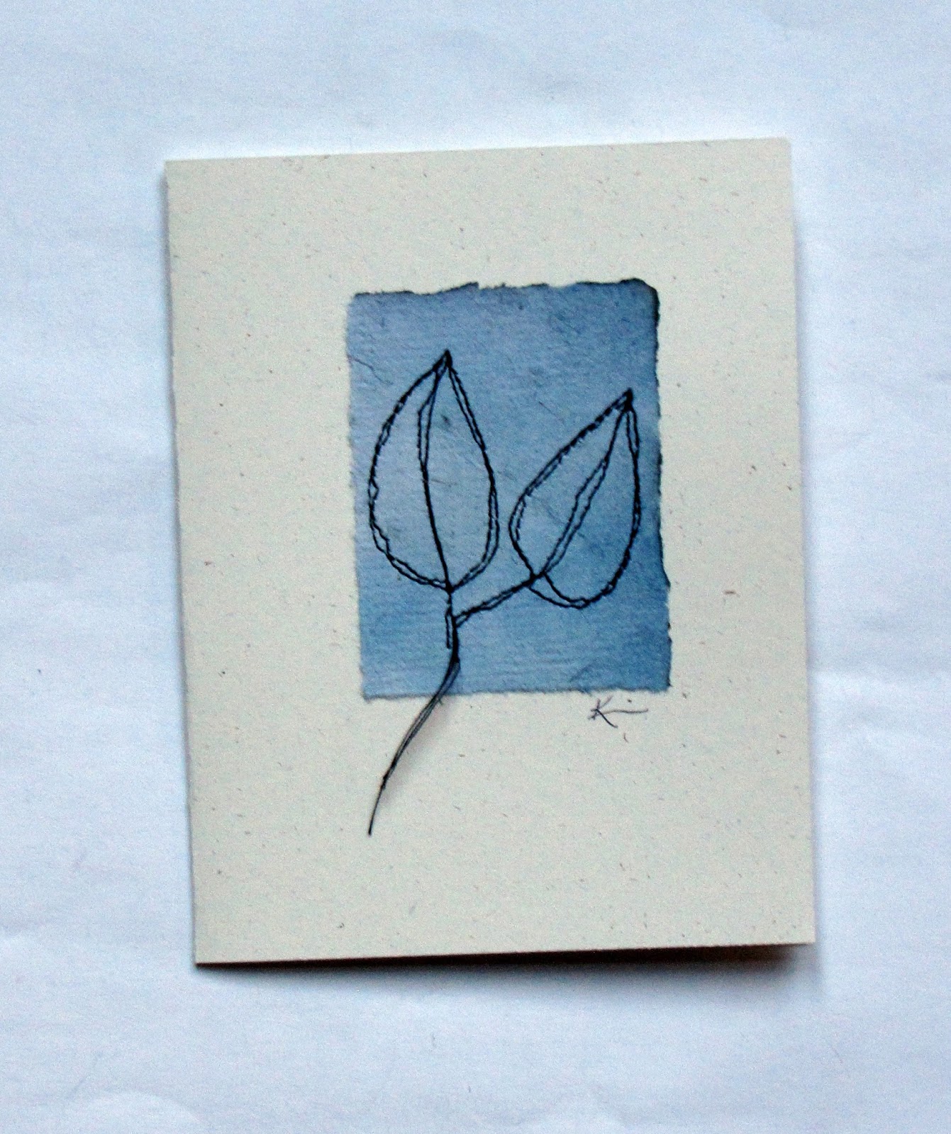 Letting in the Light: Sewn Leaf Cards