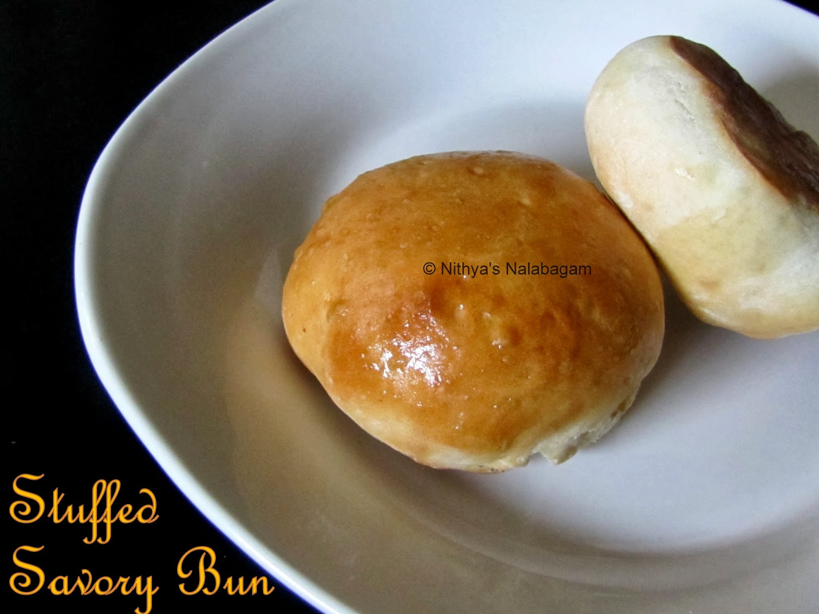 Stuffed Savory Bun Indian style |Nithya's Nalabagam