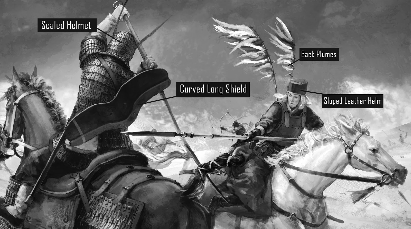 Rare Plumed Han Cavalryman 汉负羽靠旗骑兵