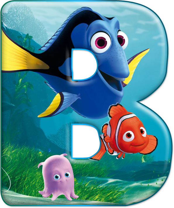 Abecedario Buscando a Nemo y Buscando a Dory. Finding Nemo Alphabet ...