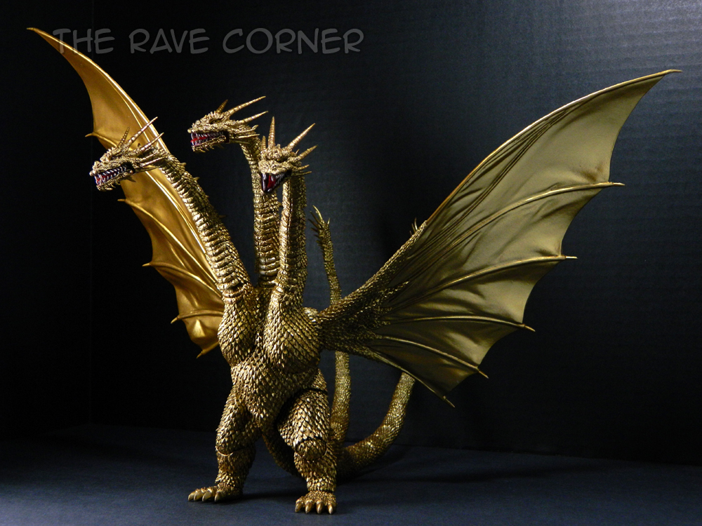 The Rave Corner: S.H. MonsterArts King Ghidorah Figure Review