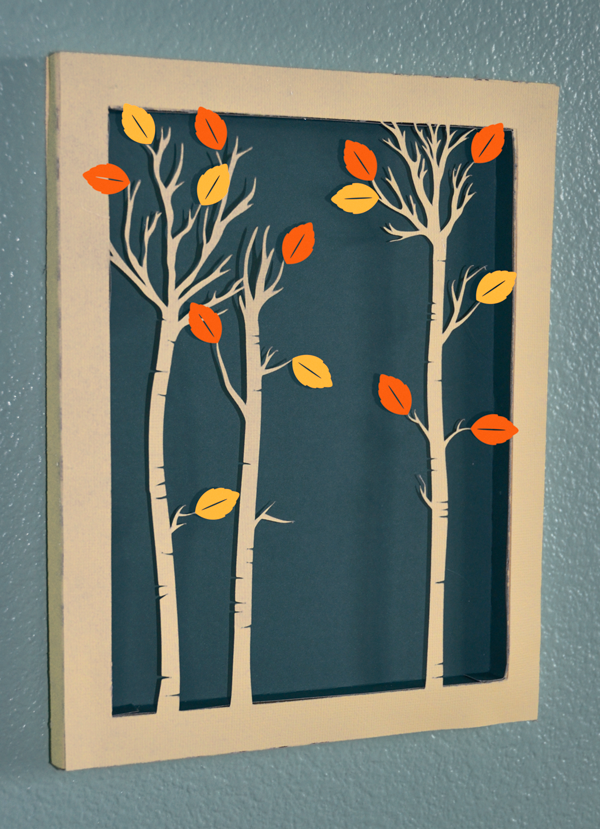LD Solutions: Birch Tree Shadow Box
