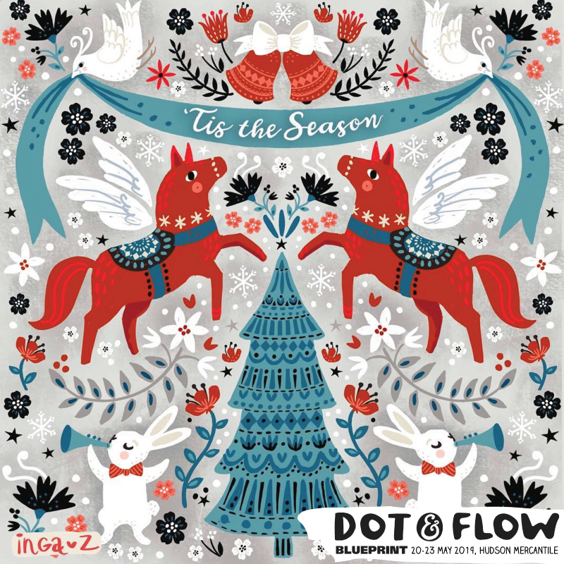 print & pattern: BLUE PRINT 2019 - dot & flow