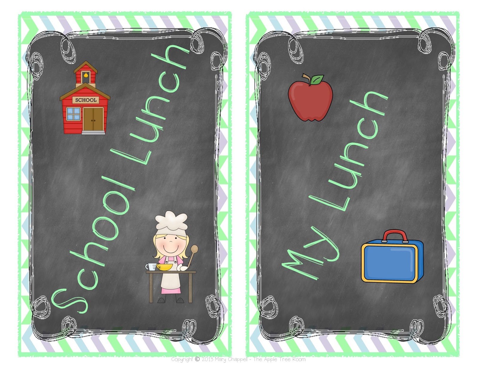 The Apple Tree Room: Attendance & Lunch Count Clip Charts - 2 themes