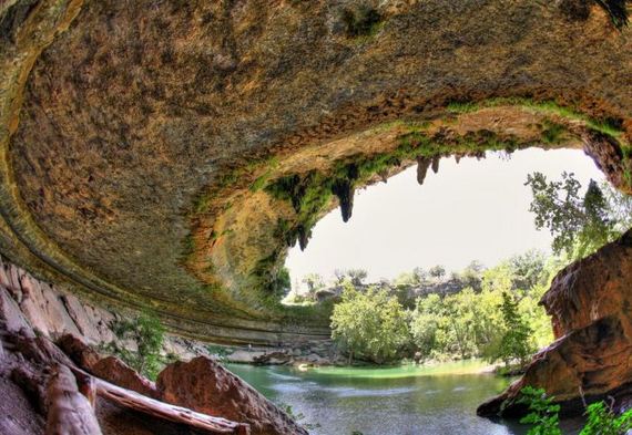 lucy pinder pose: Hamilton Pool!