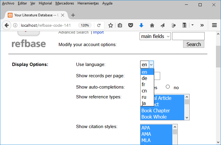 HTTP Error 418: I'm a Teapot: Refbase: Ejecución de código PHP arbitrario