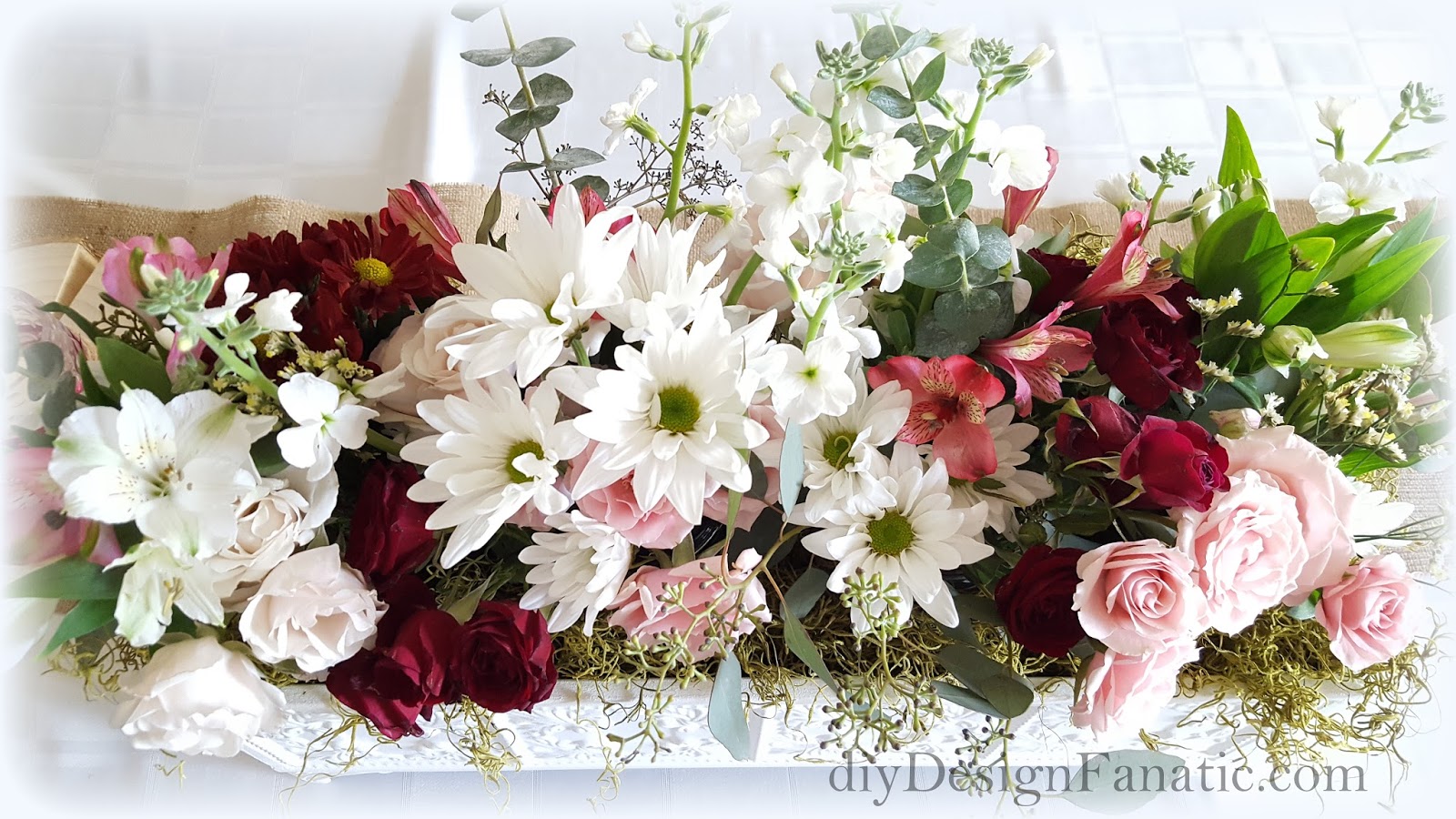 diy Design Fanatic: Fabulous Floral Centerpiece