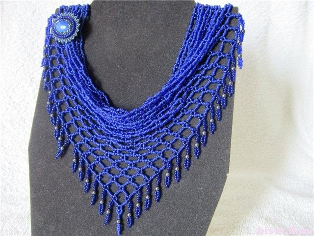 How to Make a Beaded Net Scarf Necklace and Inspirations / The Beading Gem