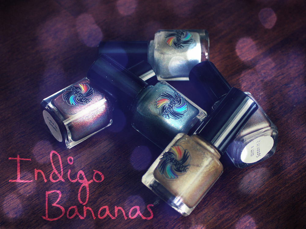 Royal Milk Tea: Indigo Bananas With a Spoon in It