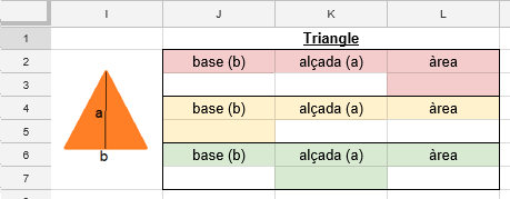 La Barraca de Matemàtiques: Full de càlcul d'exemple