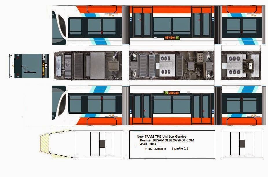 busamoi: Papertram New TRAM TPG Uniréso Genève