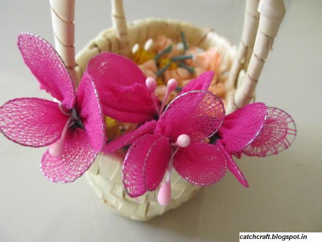 creative ideas: Stocking flowers