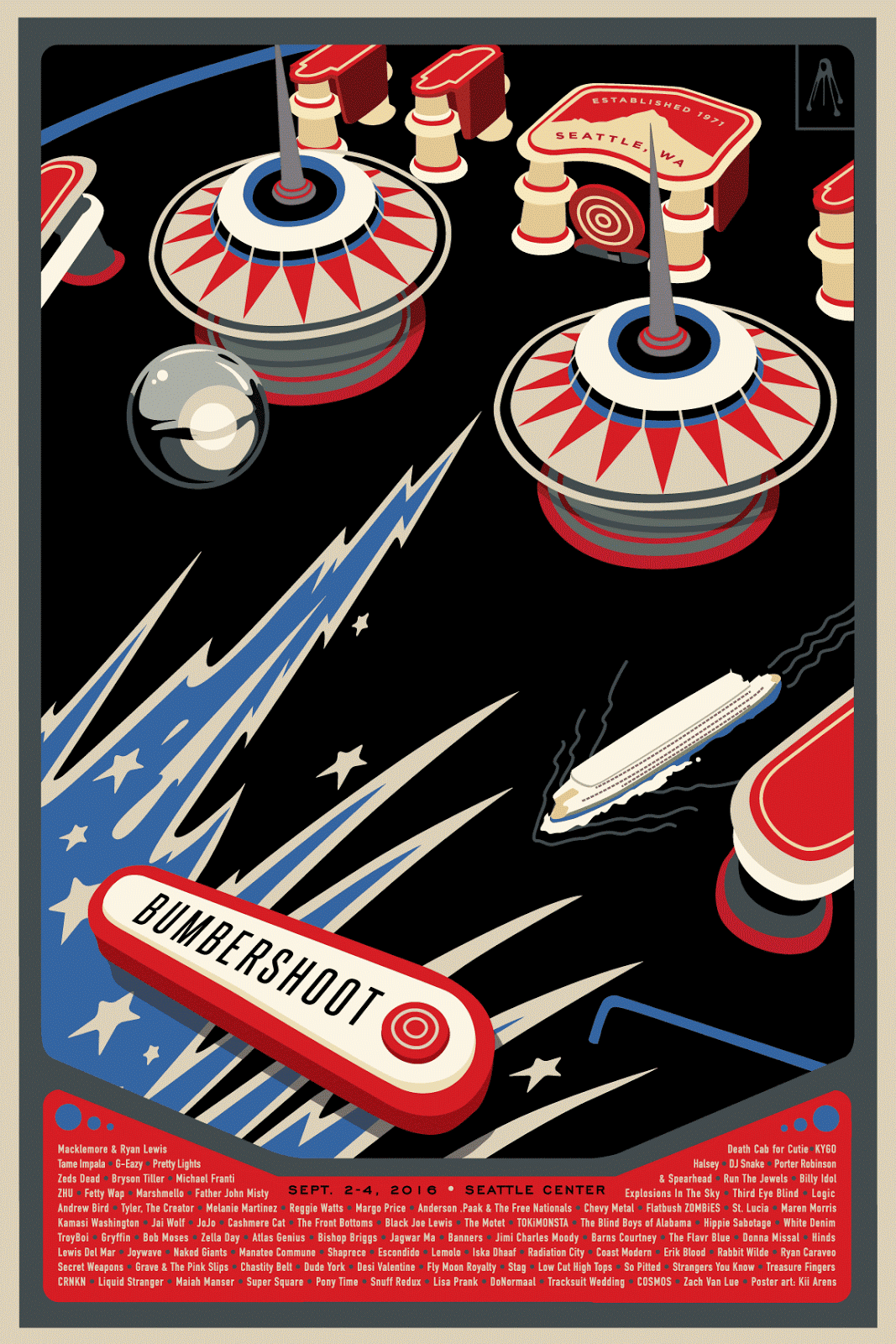 INSIDE THE ROCK POSTER FRAME BLOG: Kii Arens Seattle Bumbershoot ...