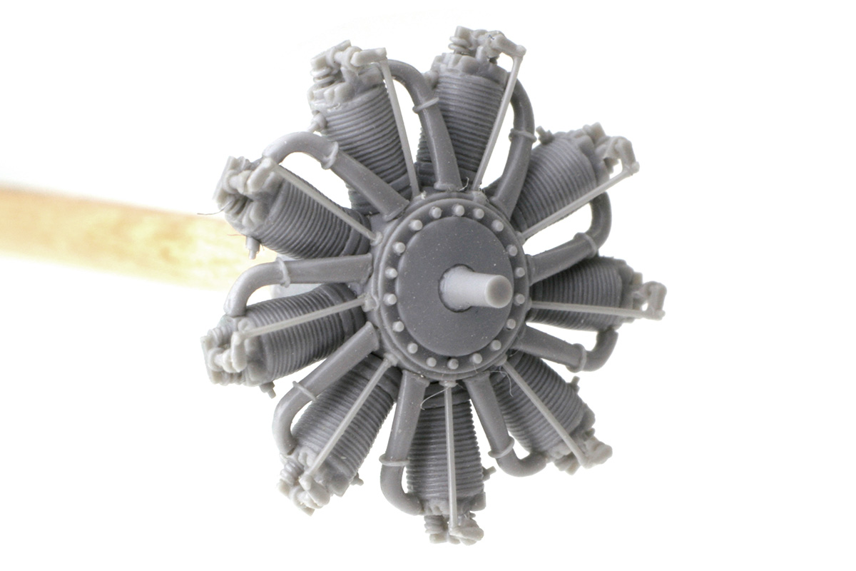 Small Stuff Models: 72102 1/72 Le Rhône 9C (80 hp) Engine