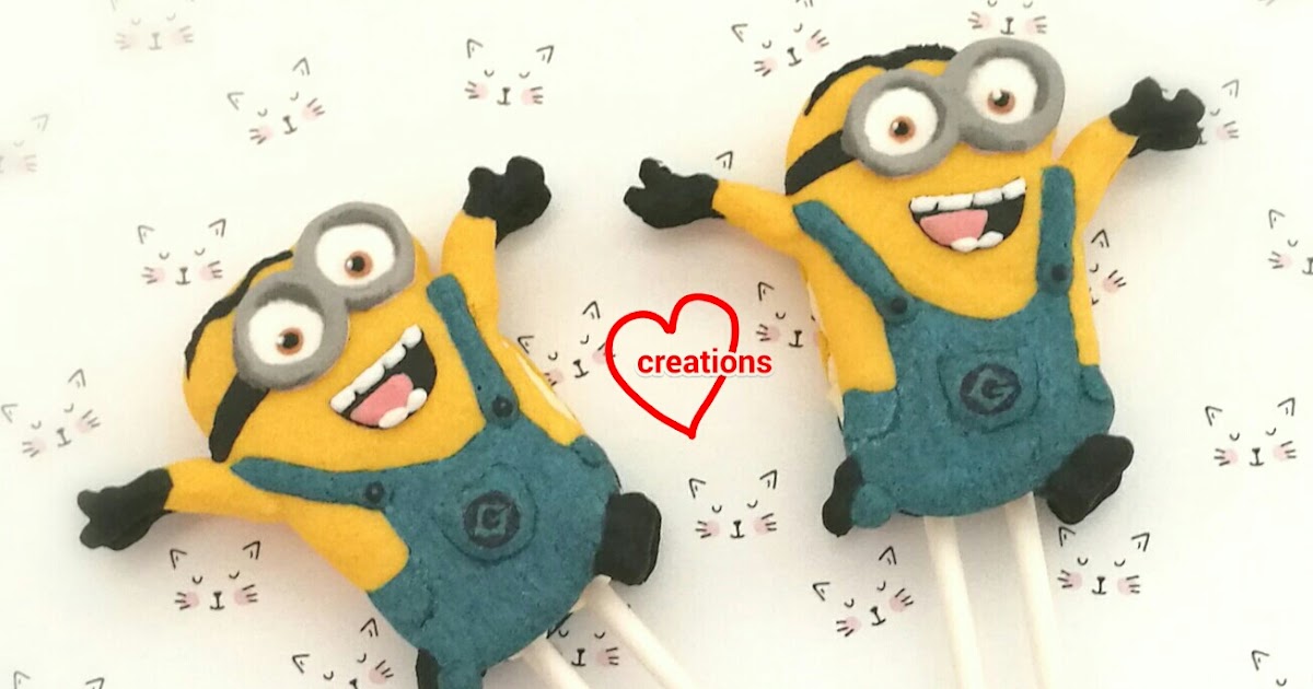 Loving Creations for You: Minion Coconut Macaron Cake Toppers