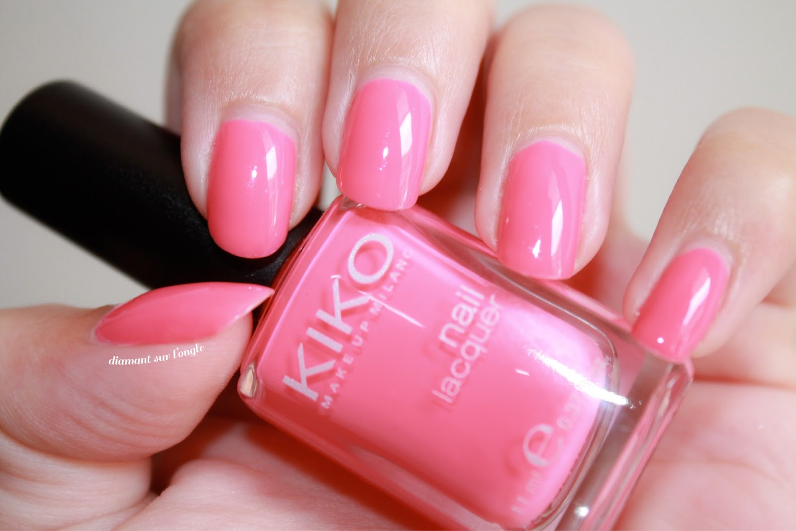 diamant sur l'ongle: Kiko 282 : Coral Pink . . . ou pas