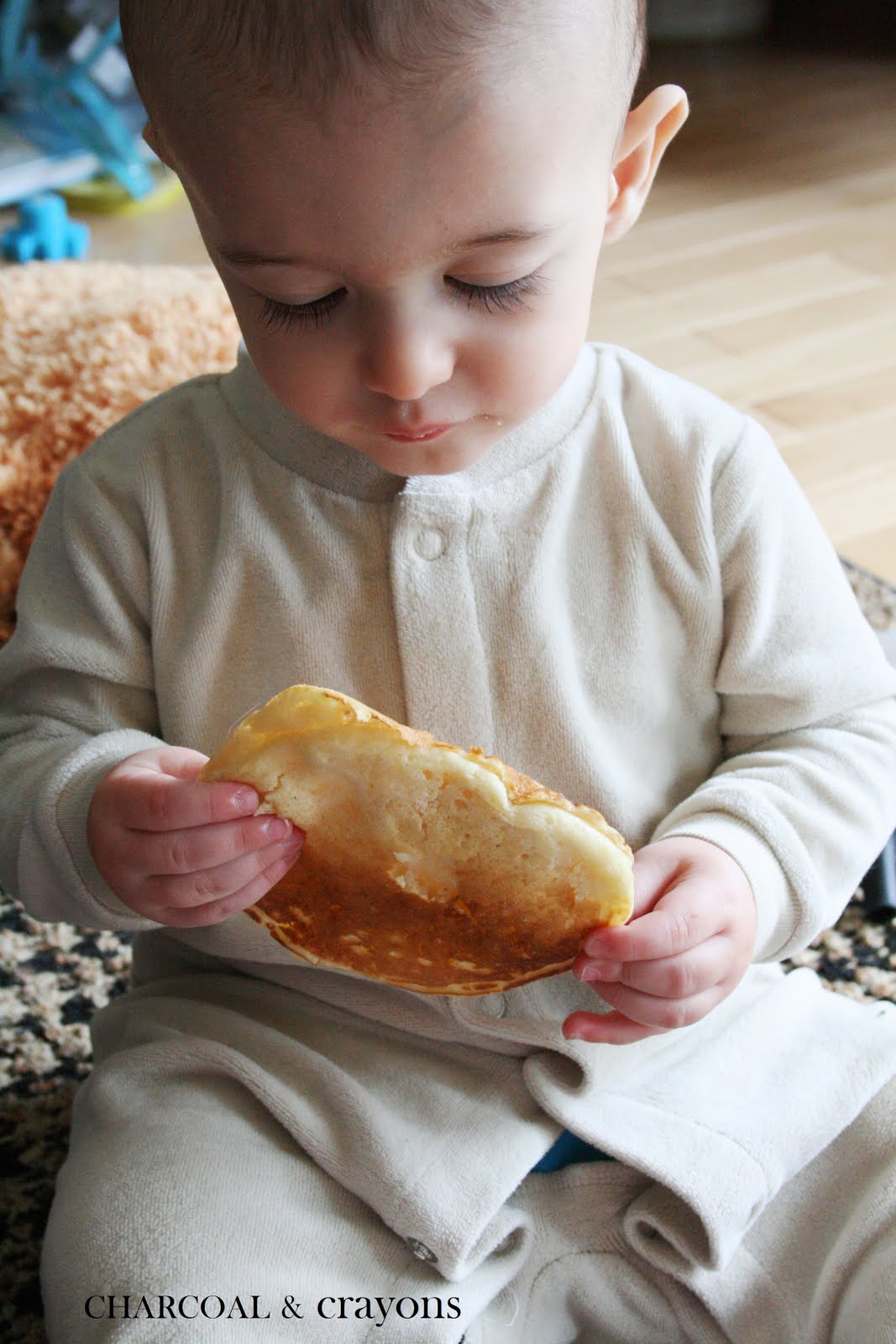 Charcoal and Crayons: The First Pancake