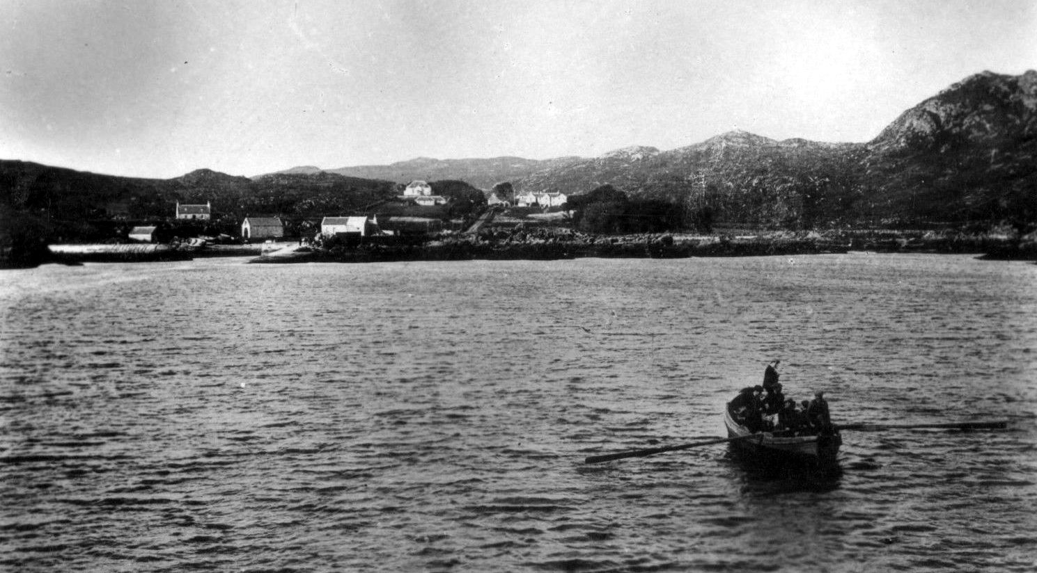 Tour Scotland: Old Photograph Scalasaig Bay Colonsay Scotland