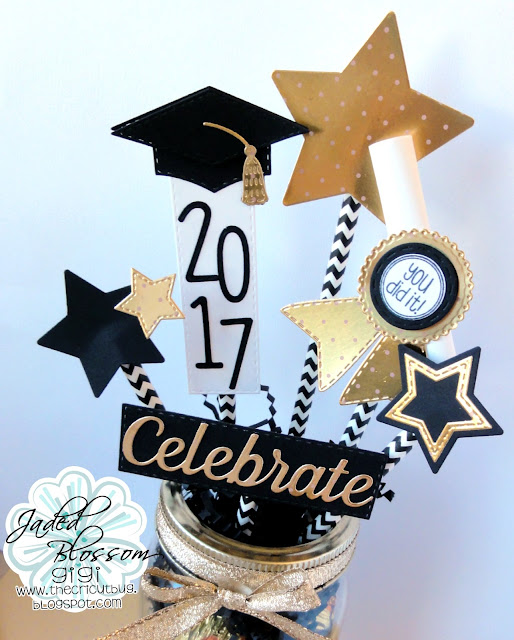 Jaded Blossom: Graduation Centerpiece